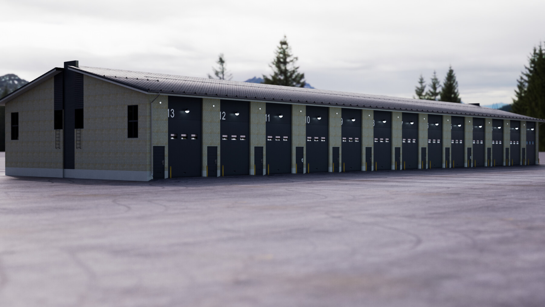 ArtStation - Warehouse Exterior | Resources