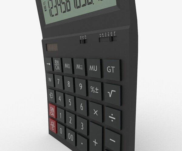 ArtStation - Canon AS-1200 Solar Calculator | Game Assets