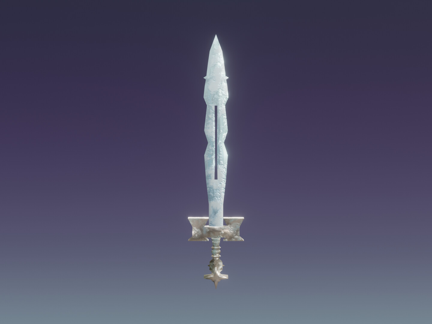 ArtStation - Fantasy Frozen Ice Sword - Elemental Sword | Game Assets