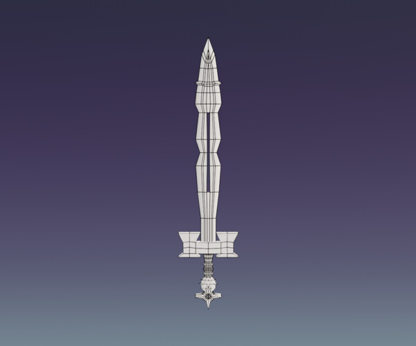 ArtStation - Fantasy Frozen Ice Sword - Elemental Sword | Game Assets