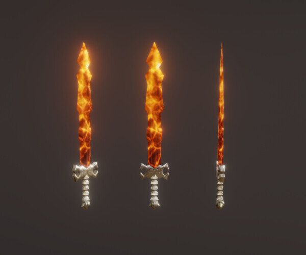 ArtStation - Magma Sword - Fire Sword | Game Assets
