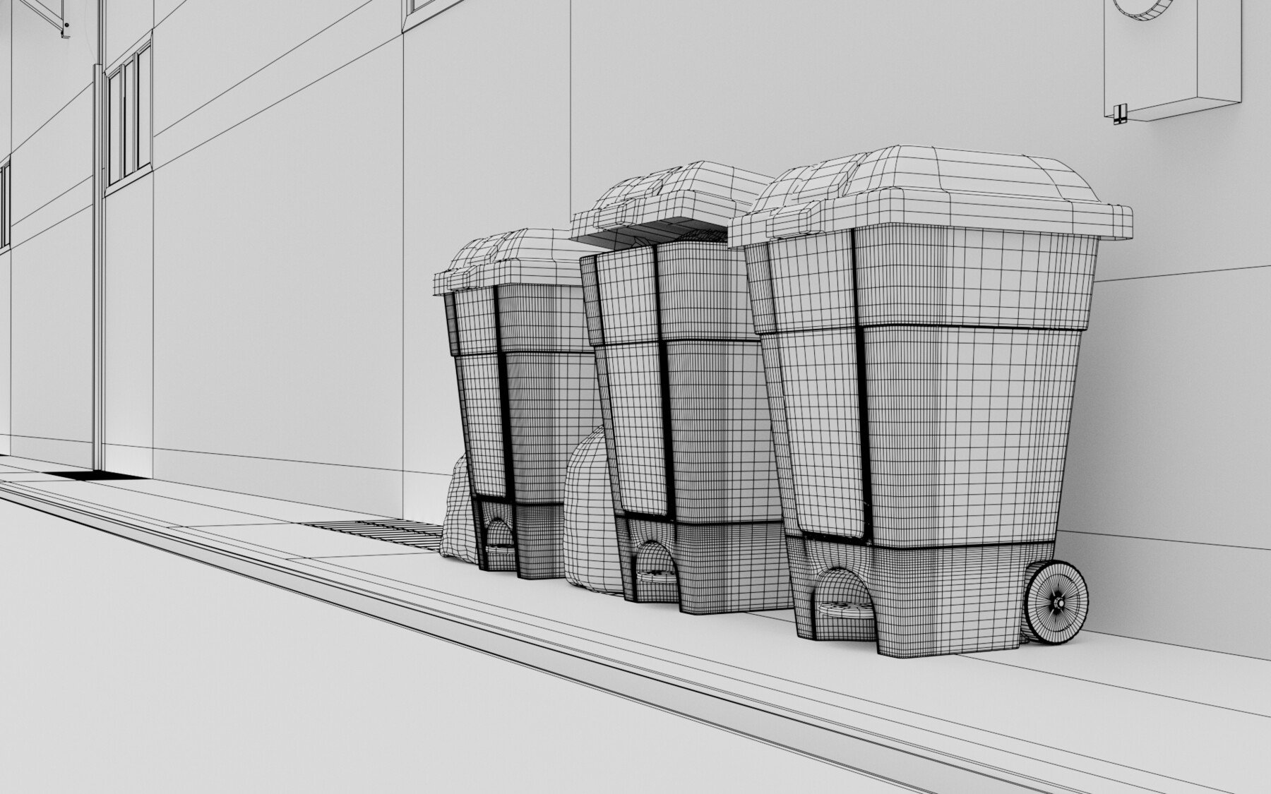 ArtStation - Back Alley 3d Scene | Resources