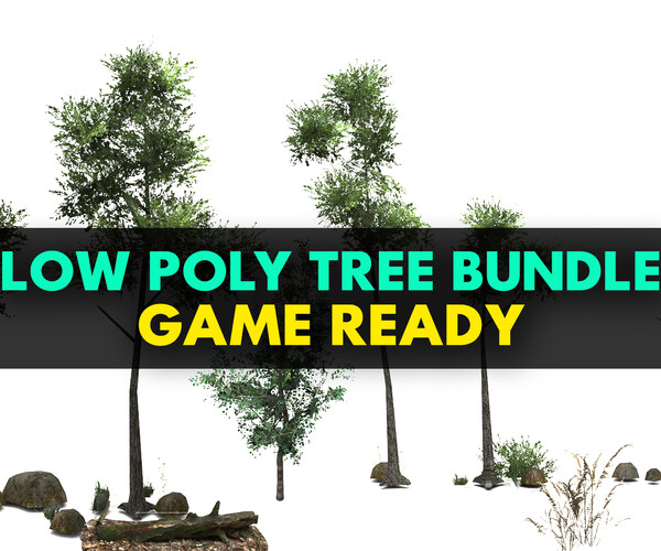 ArtStation - Low Poly Tree Bundle - Game Ready | Resources
