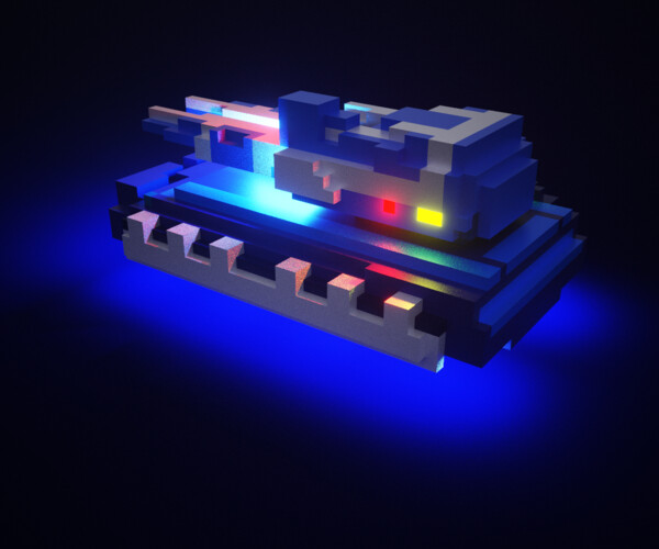 ArtStation - voxel tank 3 | Game Assets