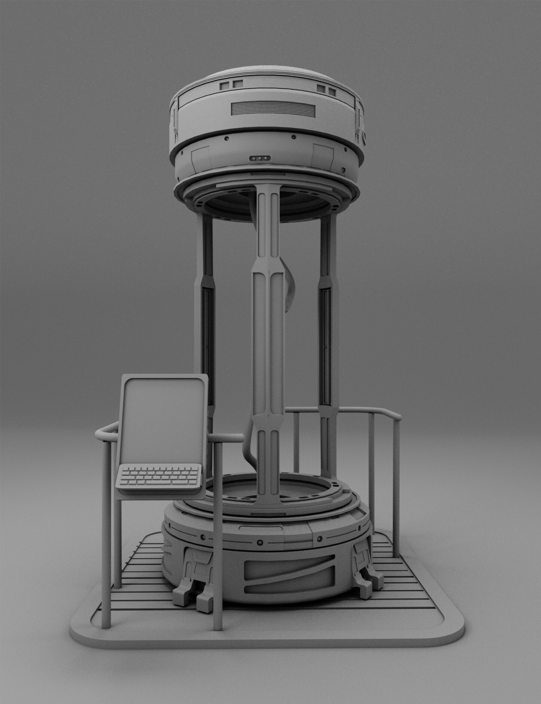 ArtStation - Sci-Fi Capsule Cloning Chamber Device | Game Assets