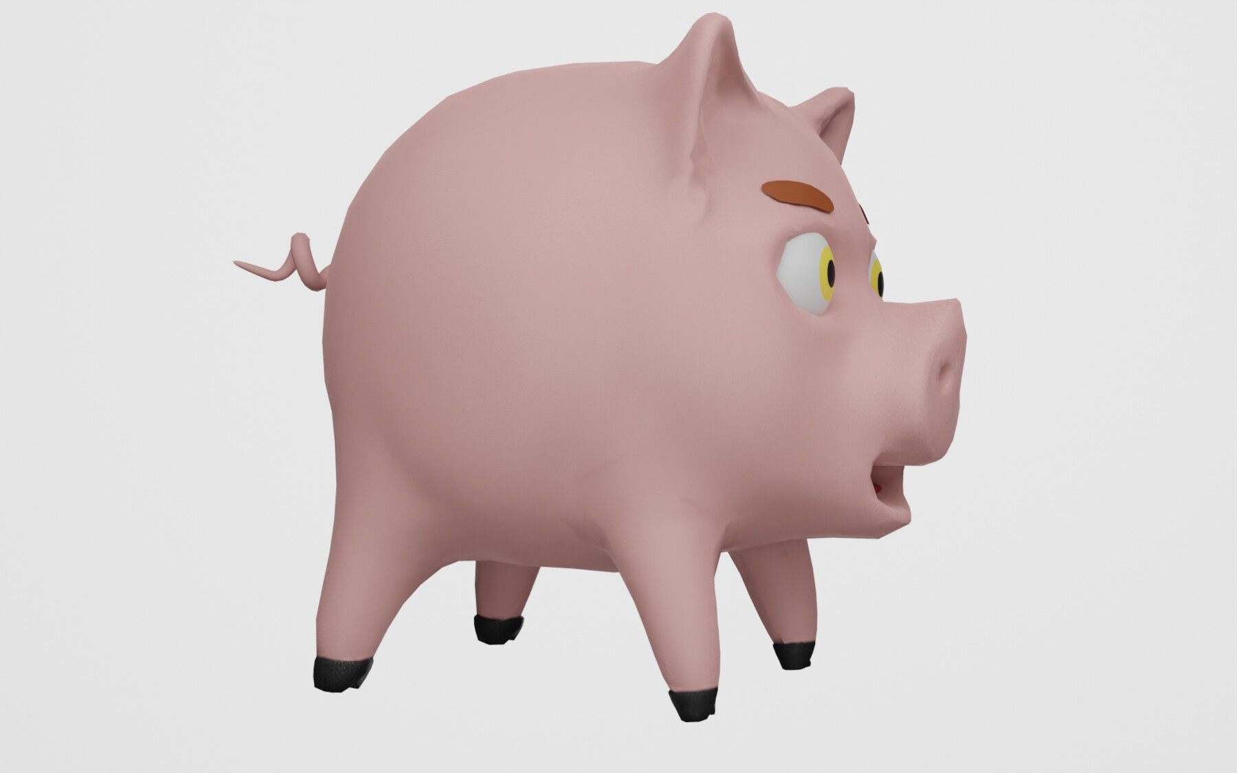ArtStation - Piglet Wilson low-poly | Game Assets