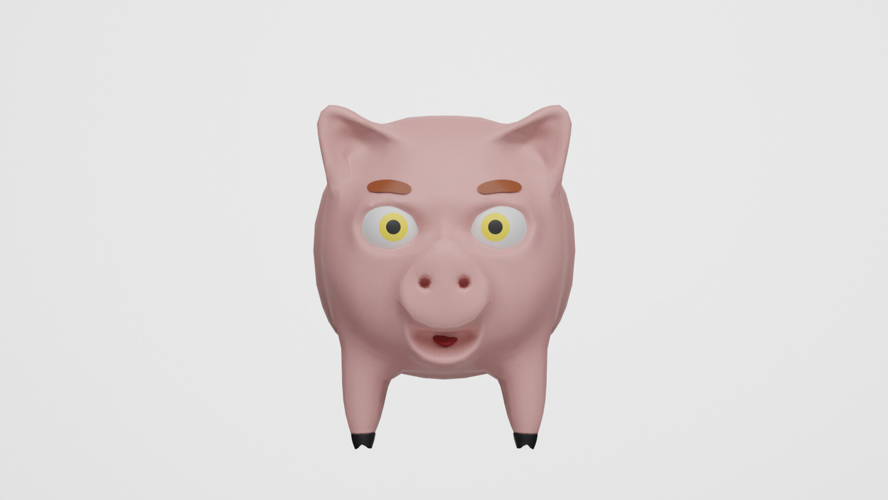 ArtStation - Piglet Wilson low-poly | Game Assets
