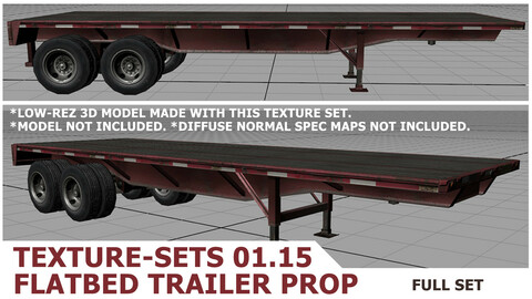 ArtStation - Flatbed Trailer Texture Set | Resources