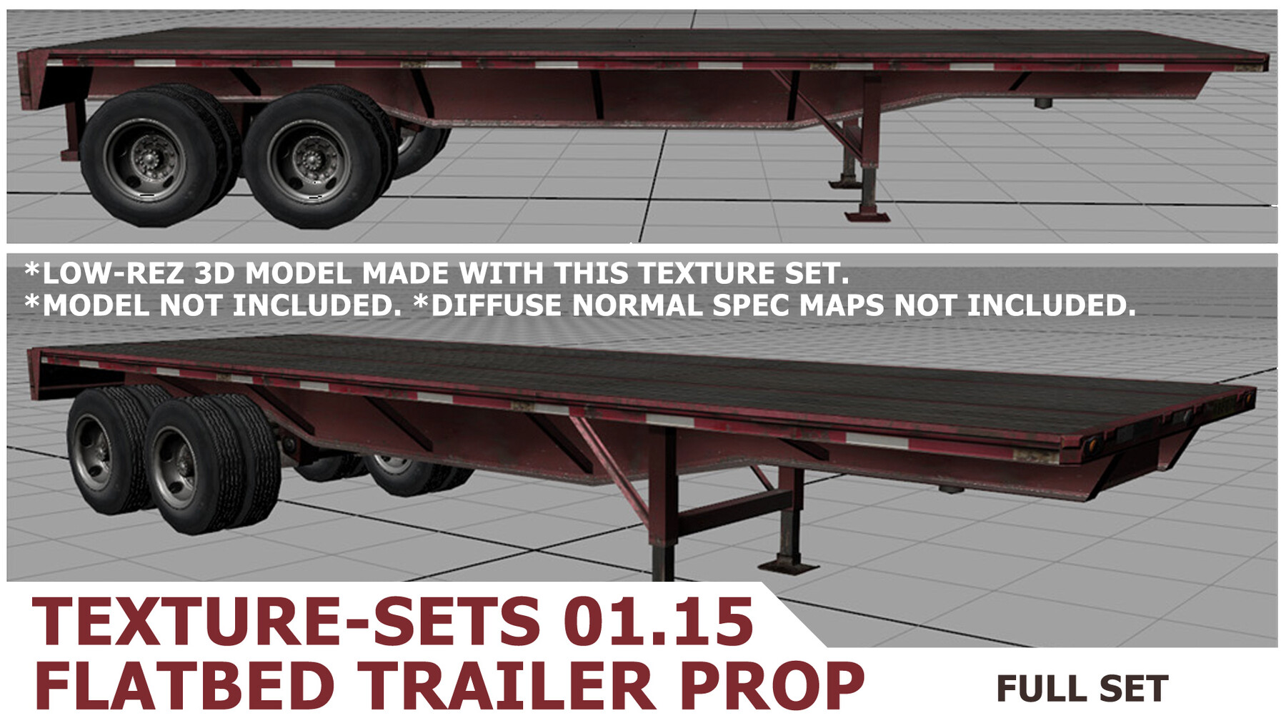 ArtStation - Flatbed Trailer Texture Set | Resources