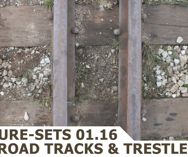 ArtStation - Rail Road Tracks Texture Set | Resources