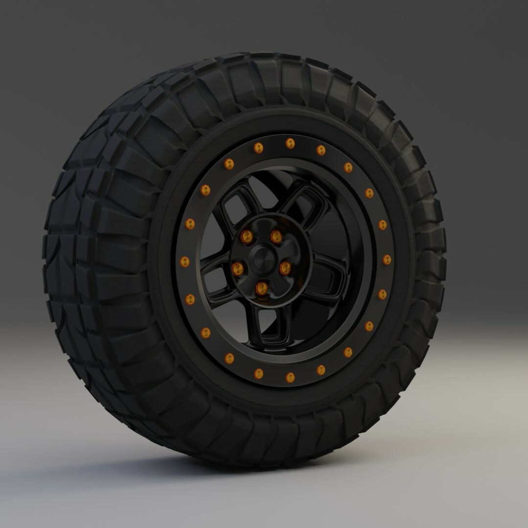 ArtStation - Offroad Wheel | Game Assets