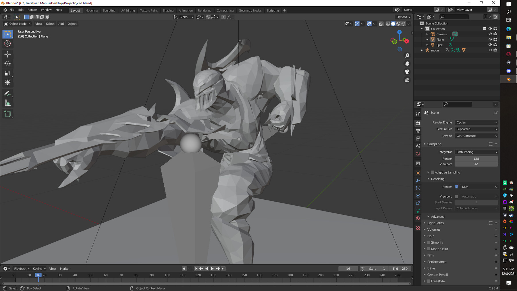 ArtStation - Zed Character | Game Assets