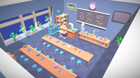 ArtStation - School Lab | Game Assets