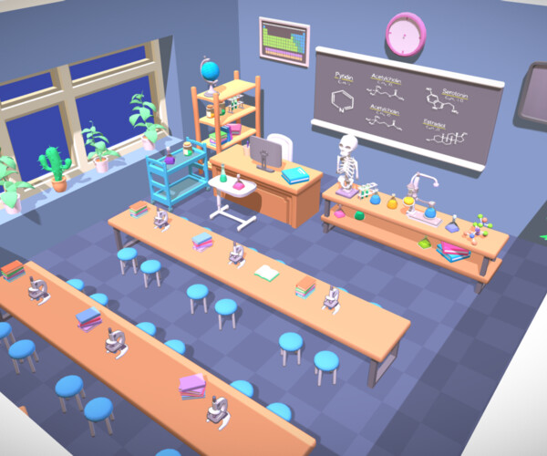 ArtStation - School Lab | Game Assets