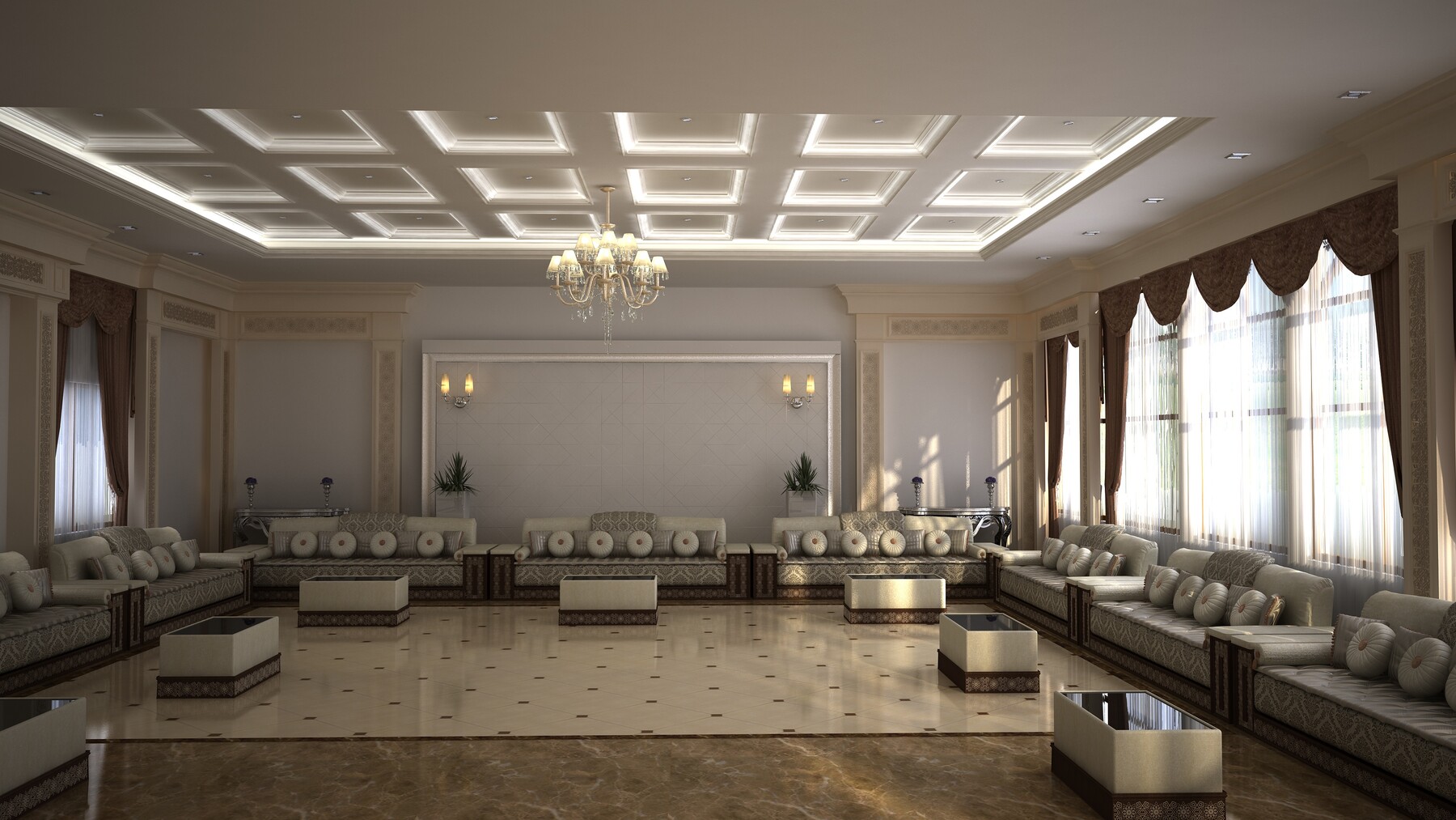 ArtStation - Arabic Majlis - 3D Interiors | Resources