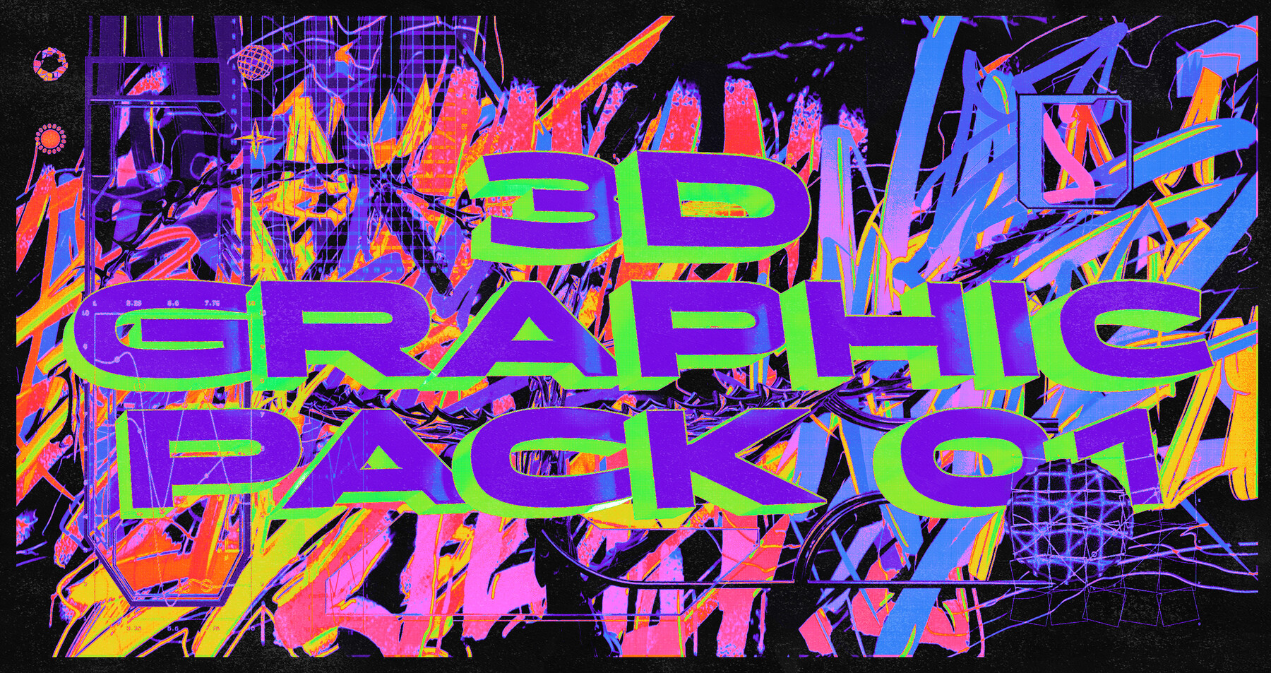 ArtStation - 3D GRAPHIC PACK_01 - Over 150 Graphics Elements for Cinema ...