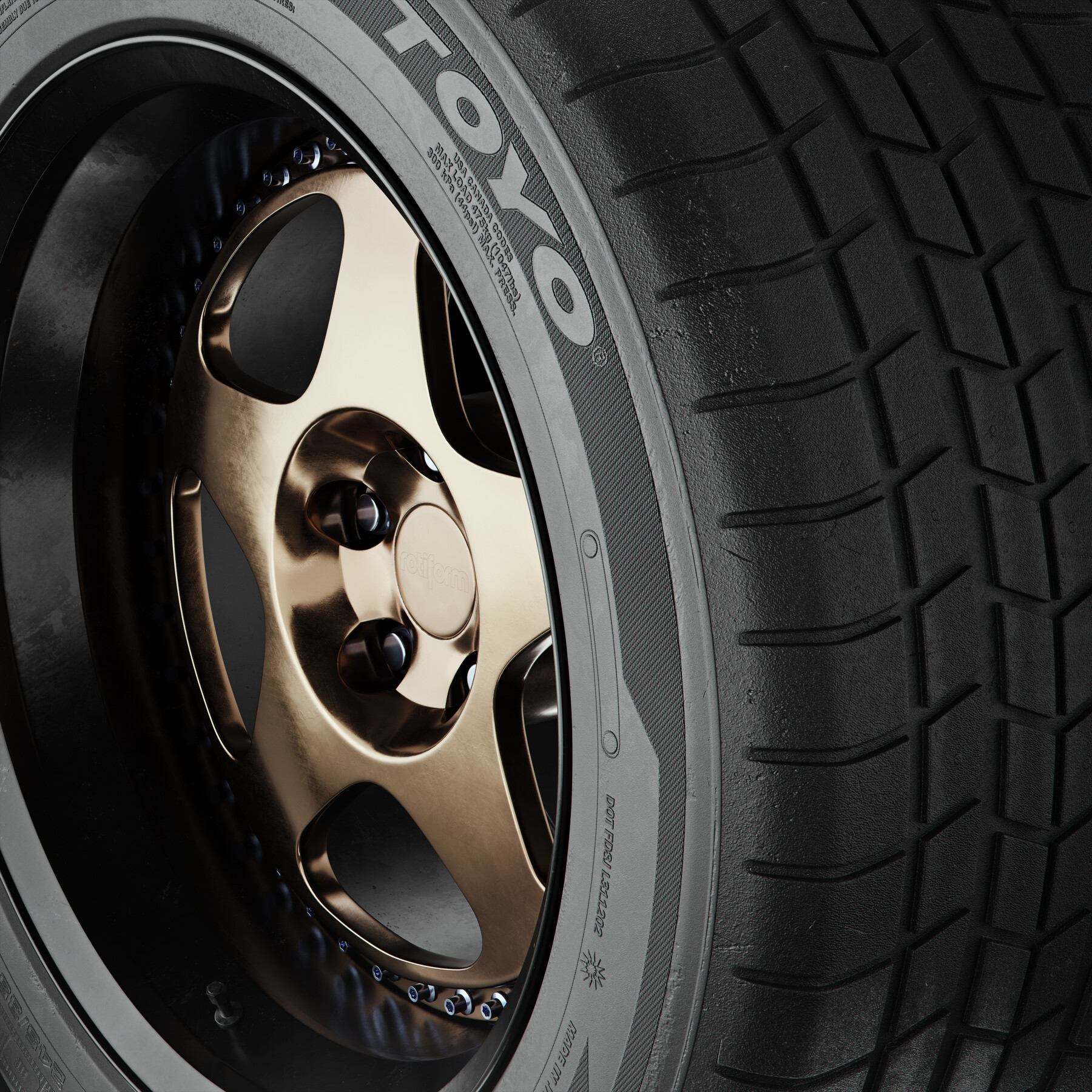 ArtStation - Rotiform Roc Alloy / Toyo Proxes RA1 Tires | Resources