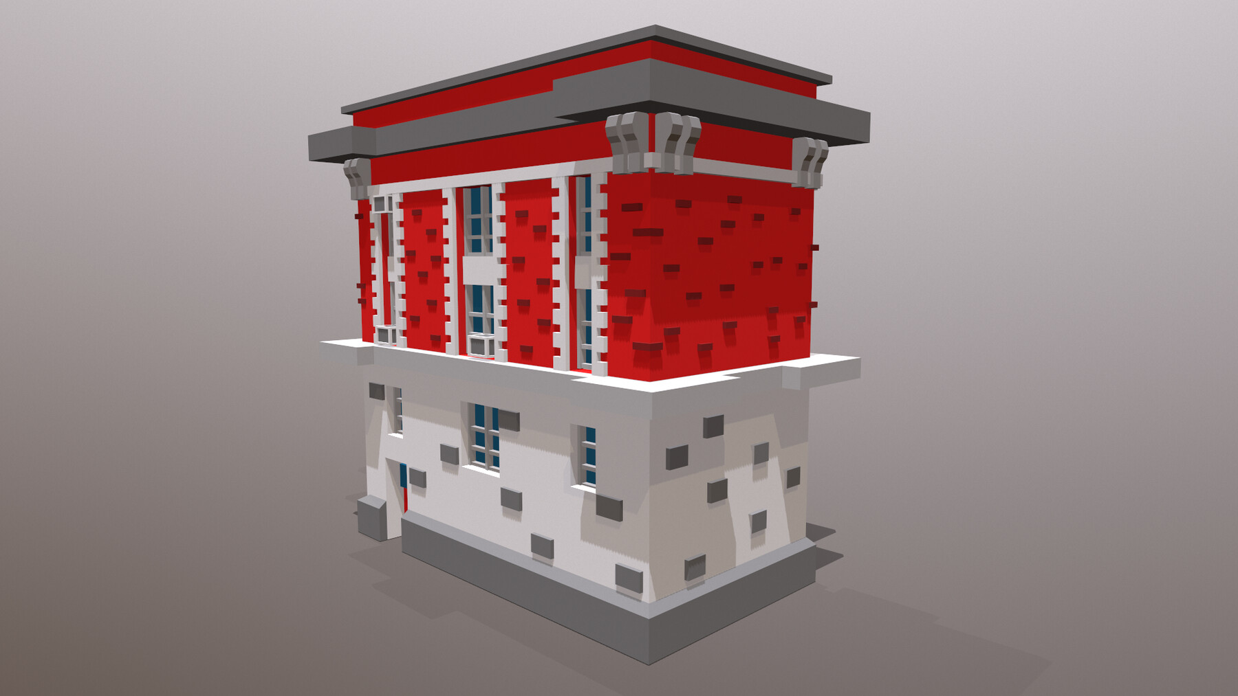 ArtStation - Fire Station Low Poly | Game Assets
