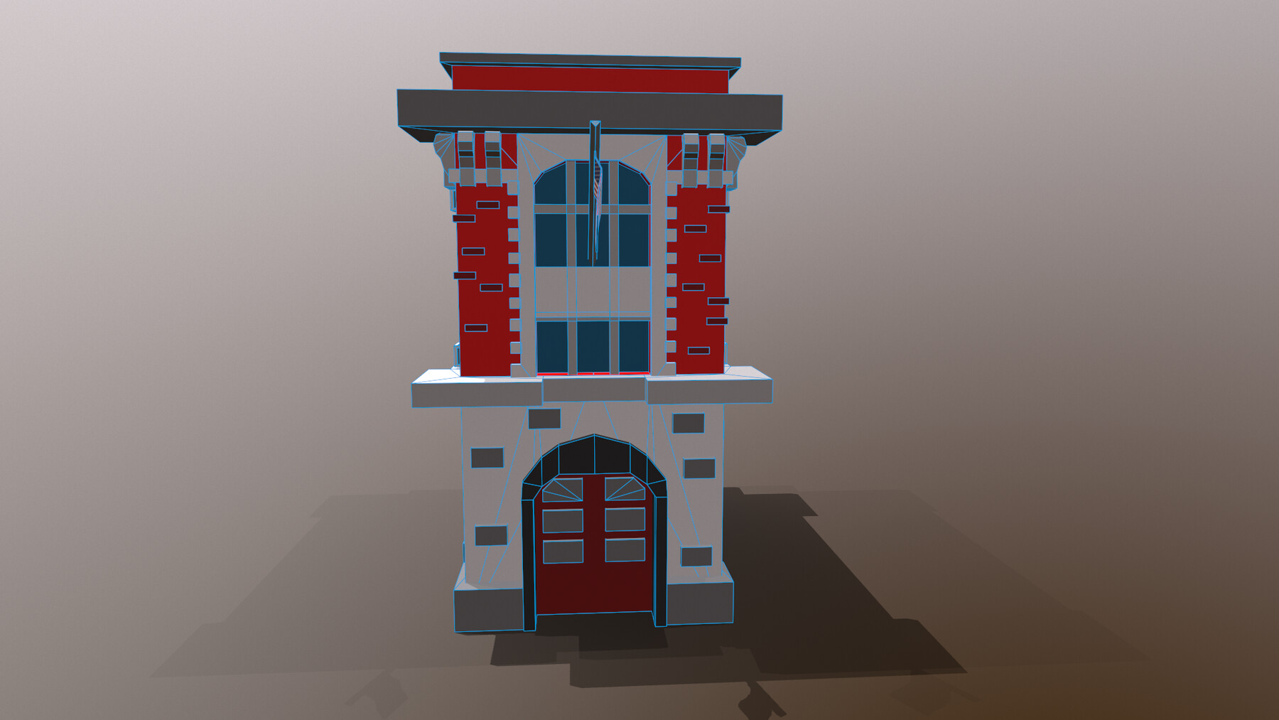 ArtStation - Fire Station Low Poly | Game Assets
