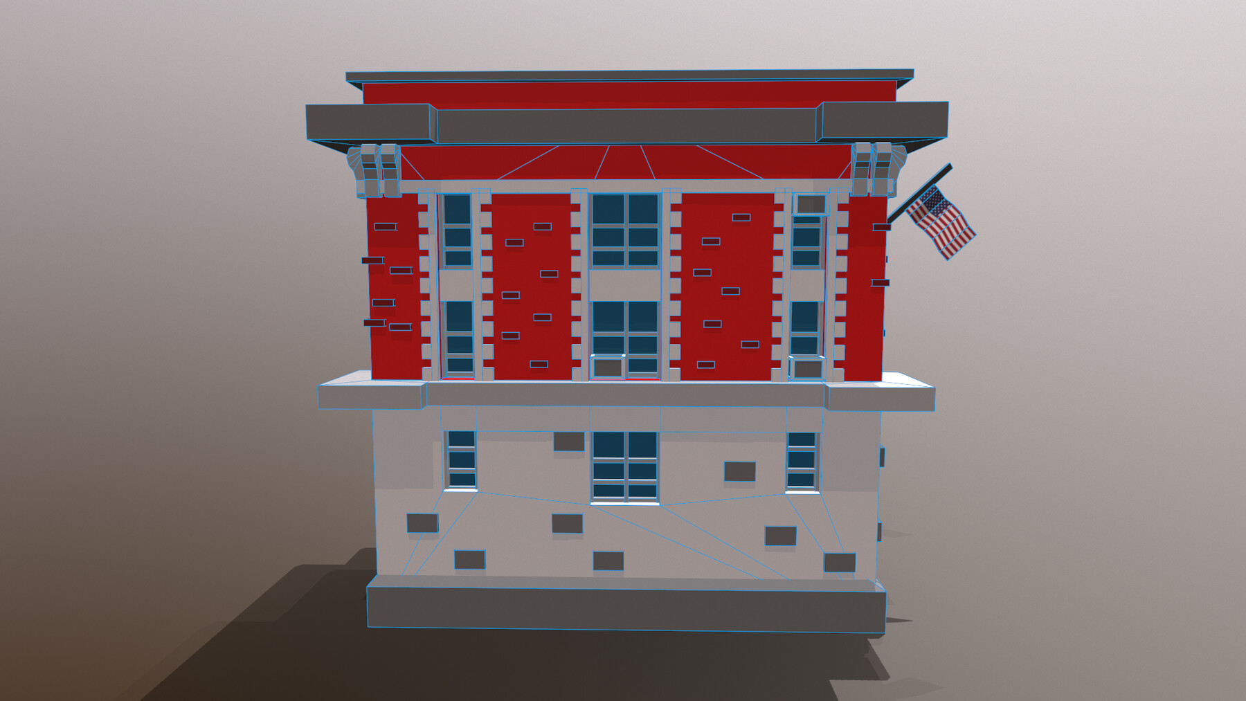 ArtStation - Fire Station Low Poly | Game Assets