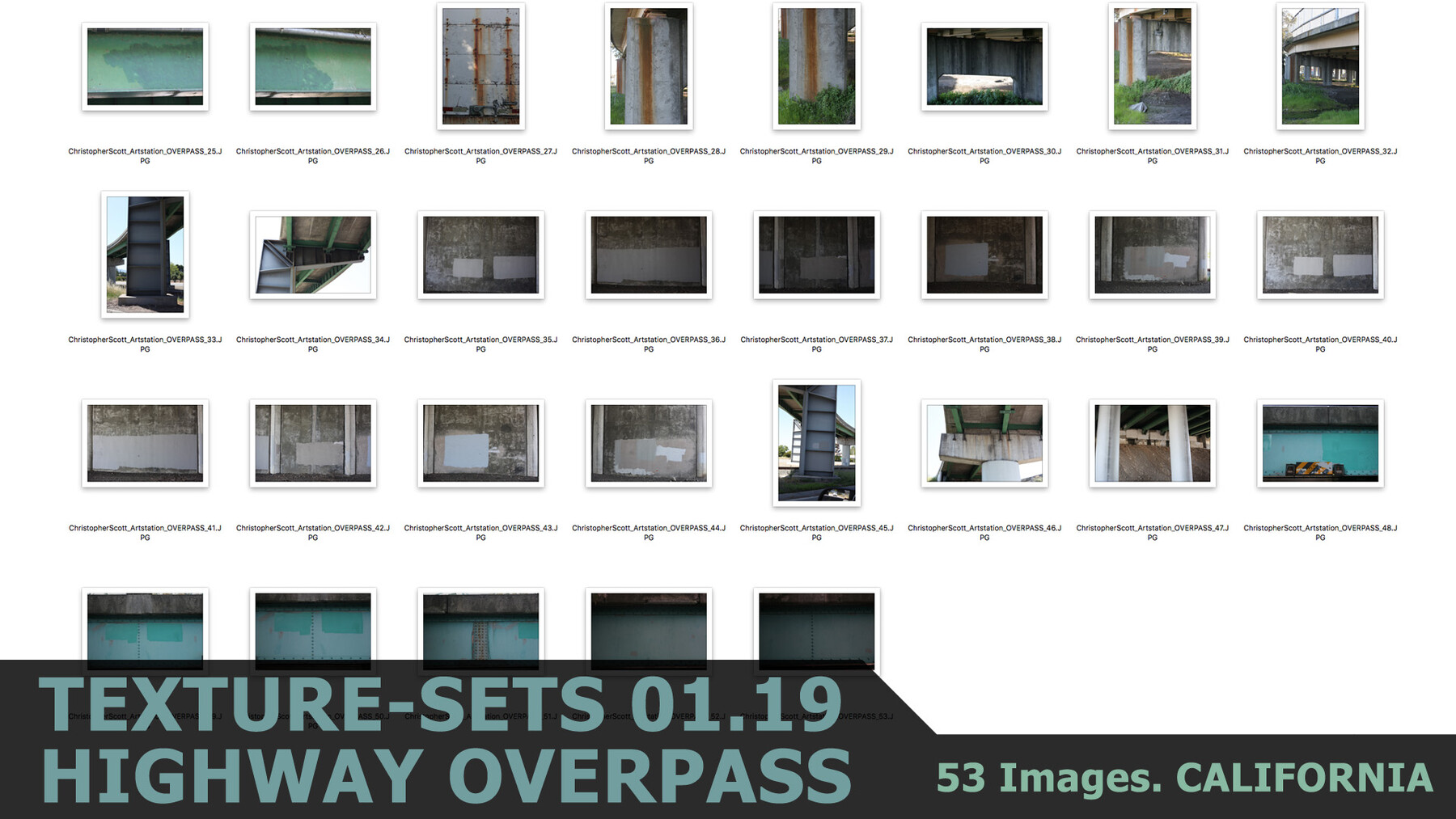 ArtStation - Overpass Textures : Weathered Concrete | Resources