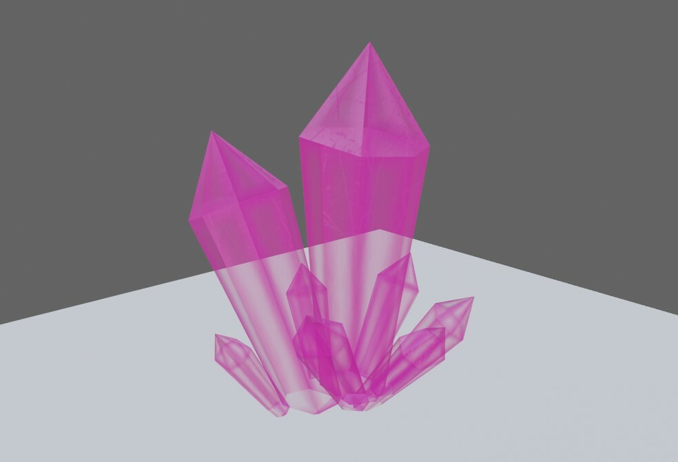 ArtStation - Crystals - Cristal Low-poly 3D model | Game Assets