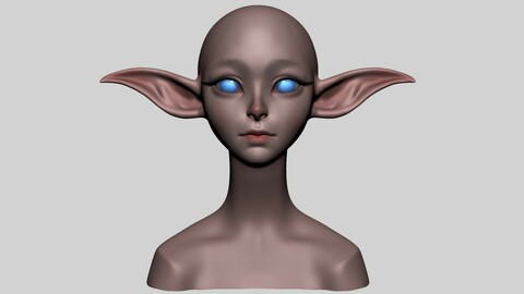 ArtStation - Stylized Elf Head | Resources