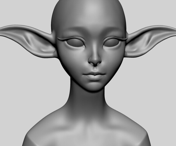 ArtStation - Stylized Elf Head | Resources