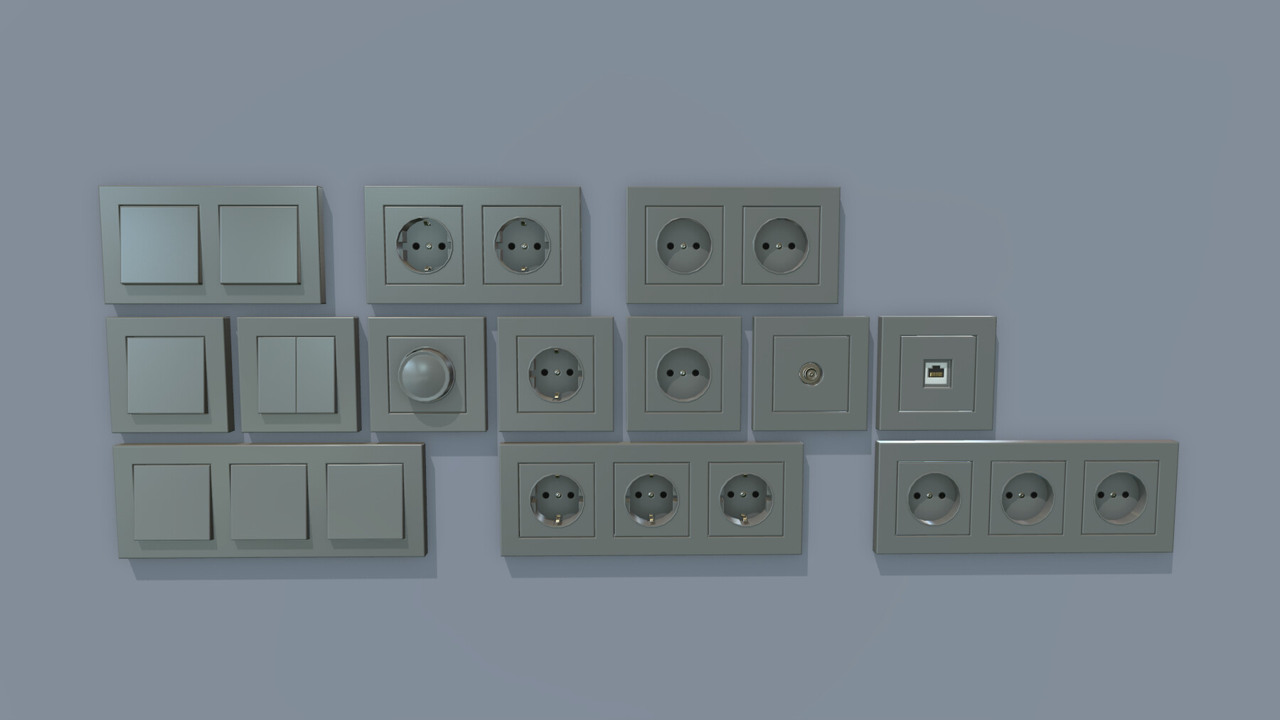 ArtStation - Electrical Switches and Outlets | Game Assets