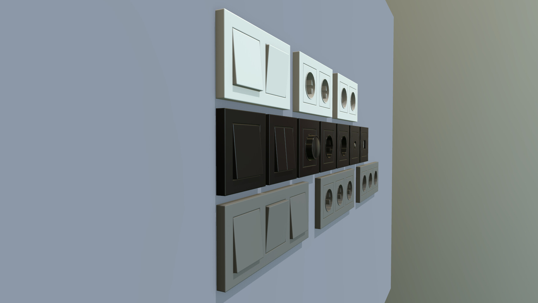 ArtStation - Electrical Switches and Outlets | Game Assets