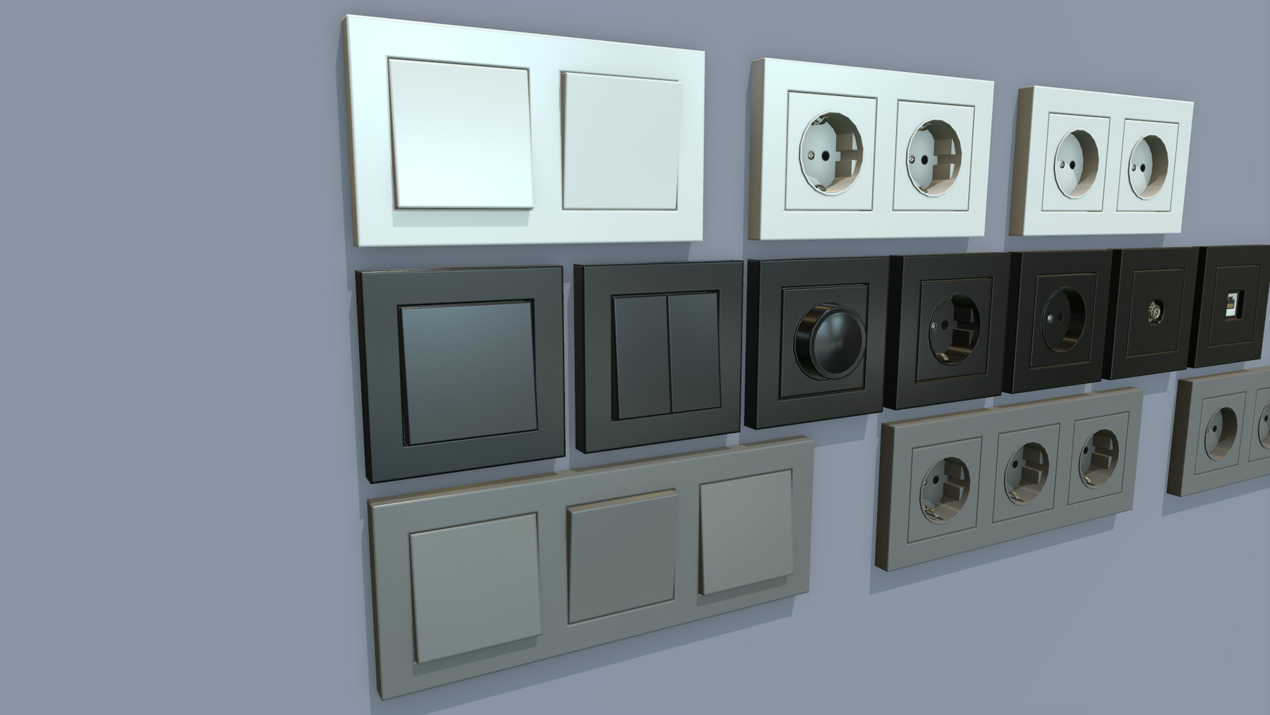 ArtStation - Electrical Switches and Outlets | Game Assets