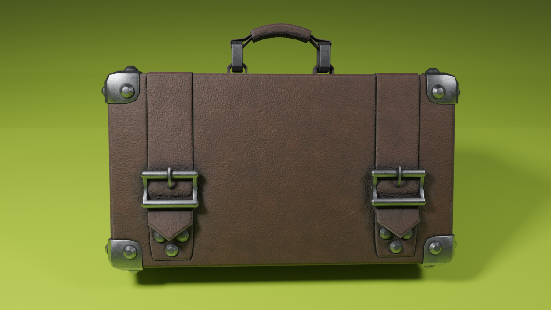ArtStation - Lowpoly PBR leather suitcase Low-poly 3D model | Game Assets