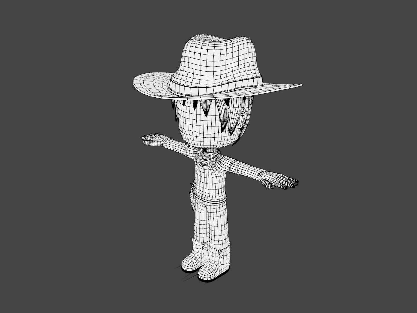 ArtStation - Animated western cowboy - Toon Cowboy | Game Assets