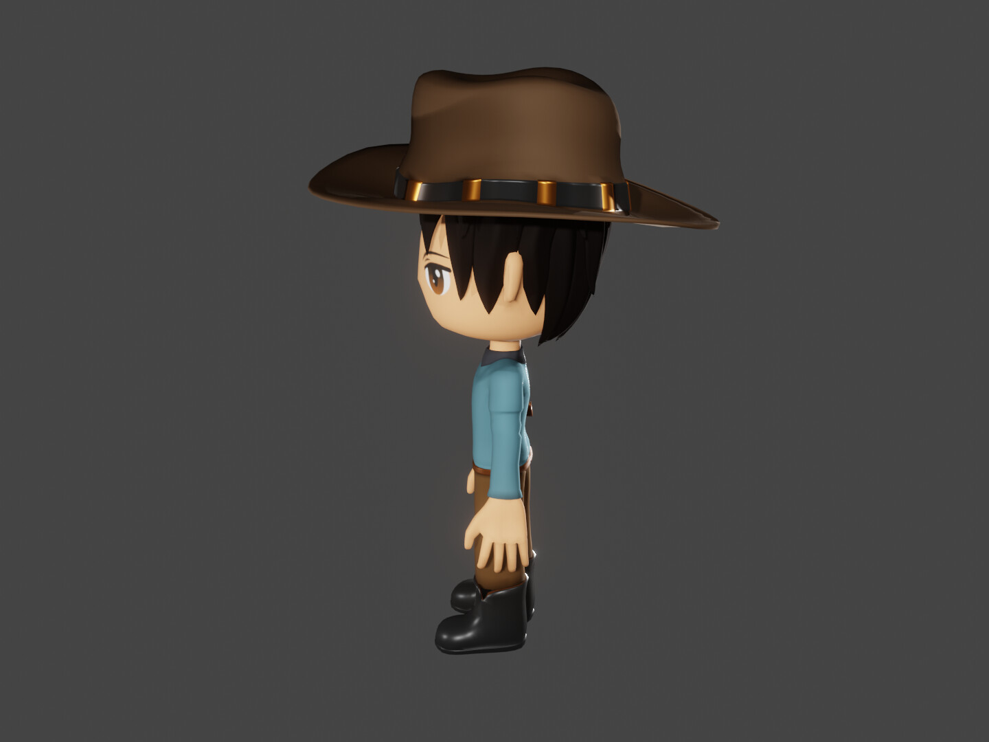 ArtStation - Animated western cowboy - Toon Cowboy | Game Assets