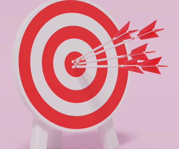 ArtStation - Archery Target and Arrows | Game Assets