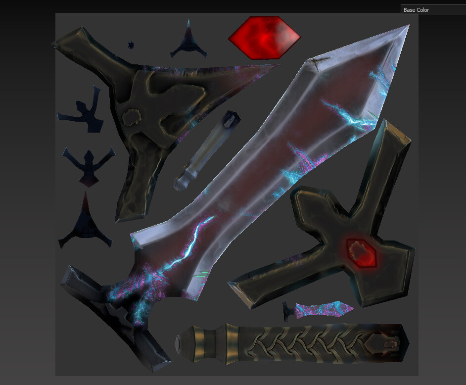 ArtStation - Sword PBR Gameready Stylized | Game Assets