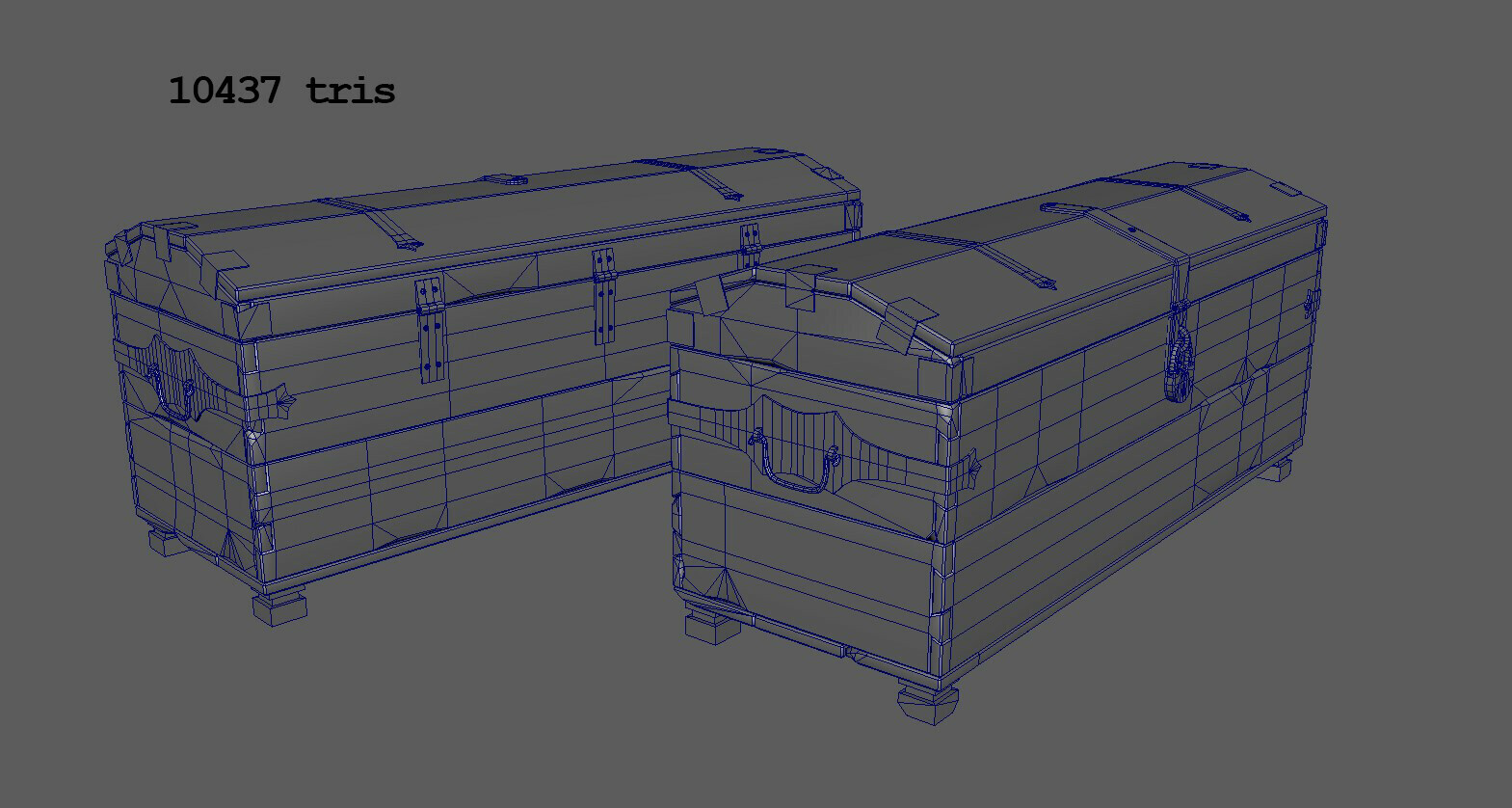 ArtStation - Real-Time Wood Chest for Game | Game Assets