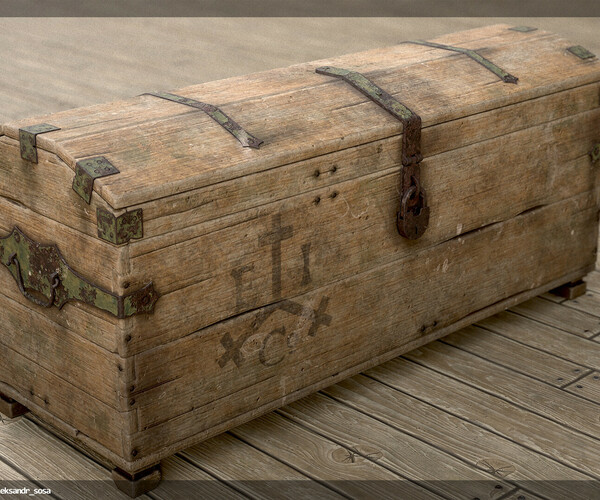 ArtStation - Real-Time Wood Chest for Game | Game Assets