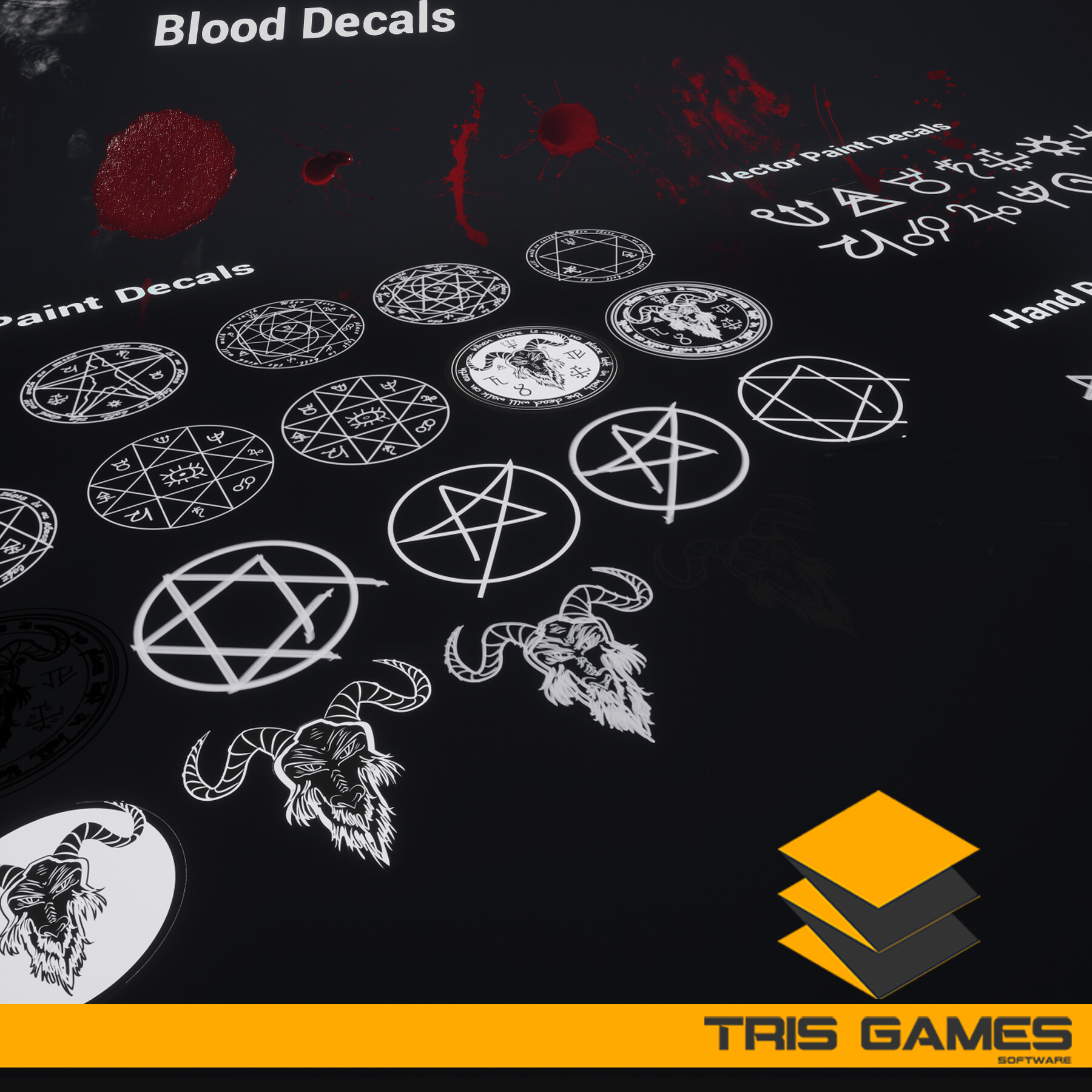 ArtStation - Demon Decal Package + AI SOURCES ( FULL VECTOR ) | Game Assets