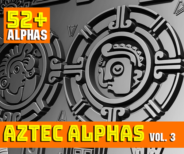 ArtStation - Aztec ALPHAS Volume 3 | Brushes