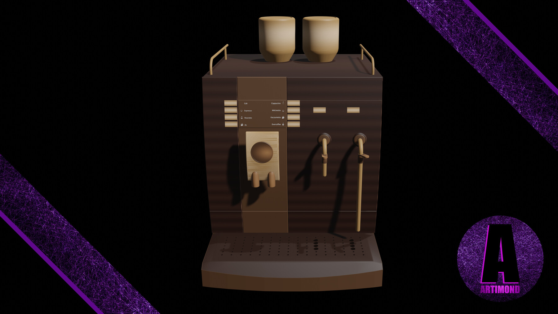 ArtStation - Coffee machine number 2 3D | Game Assets