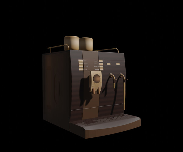 ArtStation - Coffee machine number 2 3D | Game Assets