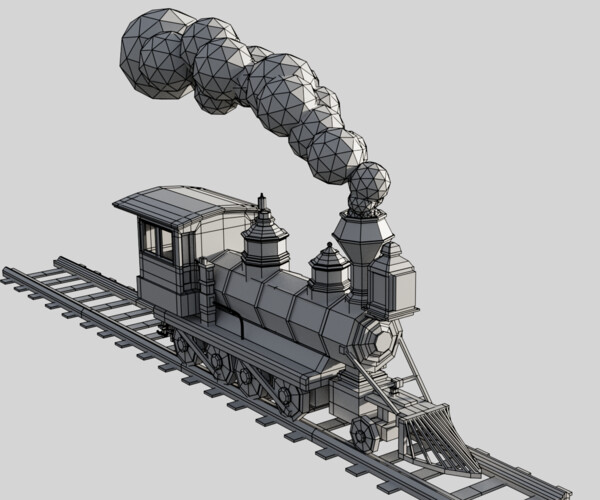 ArtStation - Low Poly Train (3d Model) | Resources