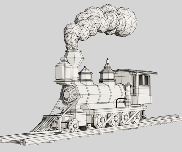 ArtStation - Low Poly Train (3d Model) | Resources
