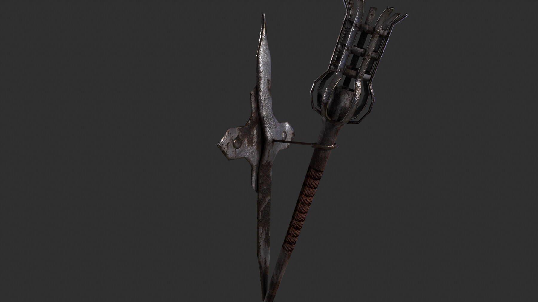 ArtStation - Wall Torch PACK - 4 Medieval Castle Dungeon Torch - PBR 4k ...