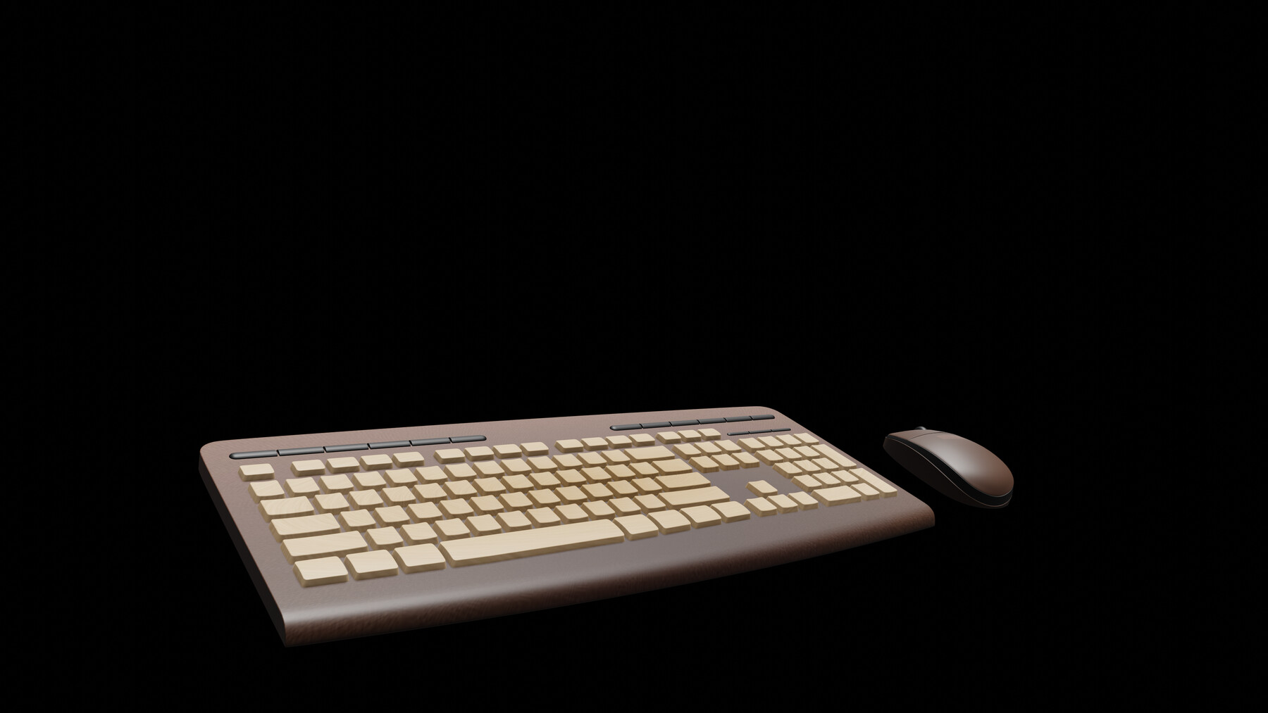 ArtStation - Keyboard and mouse number 2 3D (obj / fbx / dae / max ...