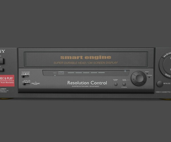 ArtStation - Sony VHS Video Player | Game Assets