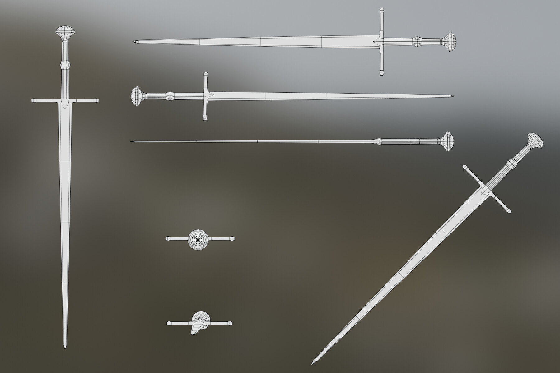 ArtStation - Medieval longsword | Game Assets