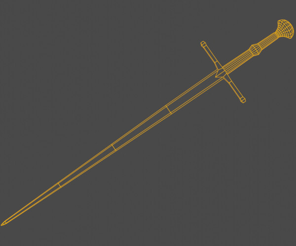 ArtStation - Medieval Rusted Longsword | Game Assets