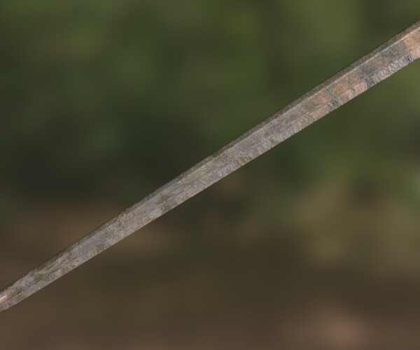 ArtStation - Medieval Rusted Longsword | Game Assets